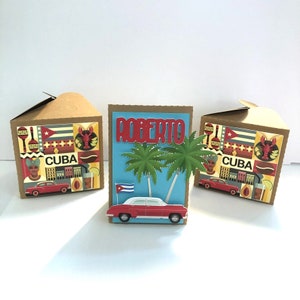 Cuba Theme Favor Boxes: Classic Car Party Favors - Etsy