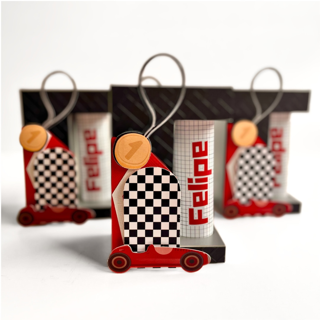 Personalized Racing Car Favor Boxes, Vintage Race Car Party Decor - Etsy