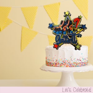 Roller Skates Cake Topper, Rolling Skate Party, Skating Birthday Topper ...