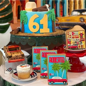 Cuba Theme Favor Boxes: Classic Car Party Favors - Etsy