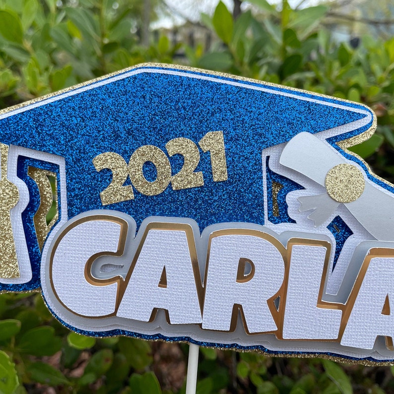 Graduation Cake Topper Personalized Graduation Topper Grad | Etsy