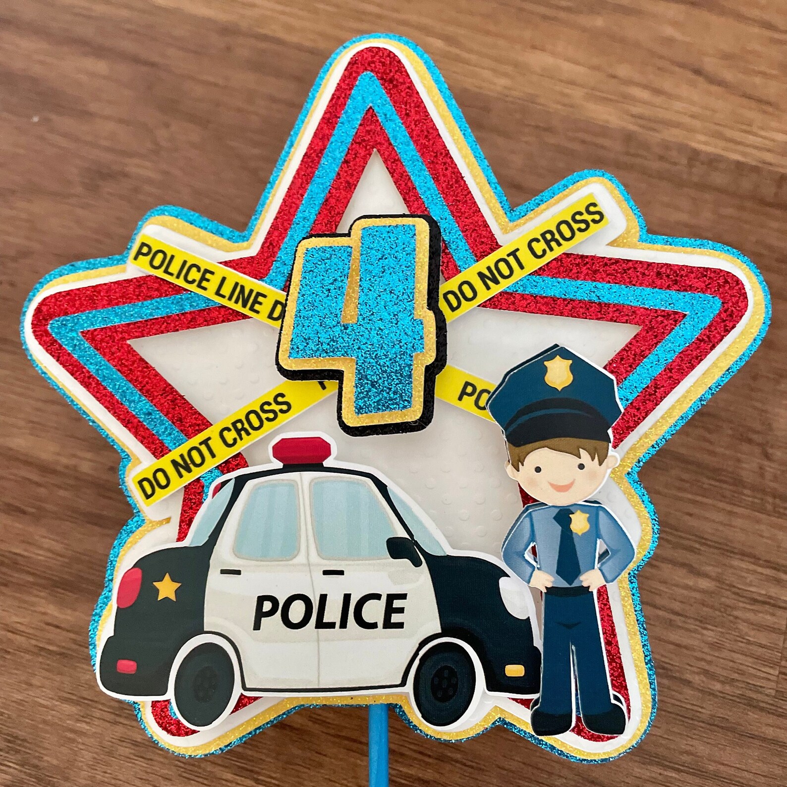 Police Kids Cake Topper Police Officer Cake Decor Police | Etsy