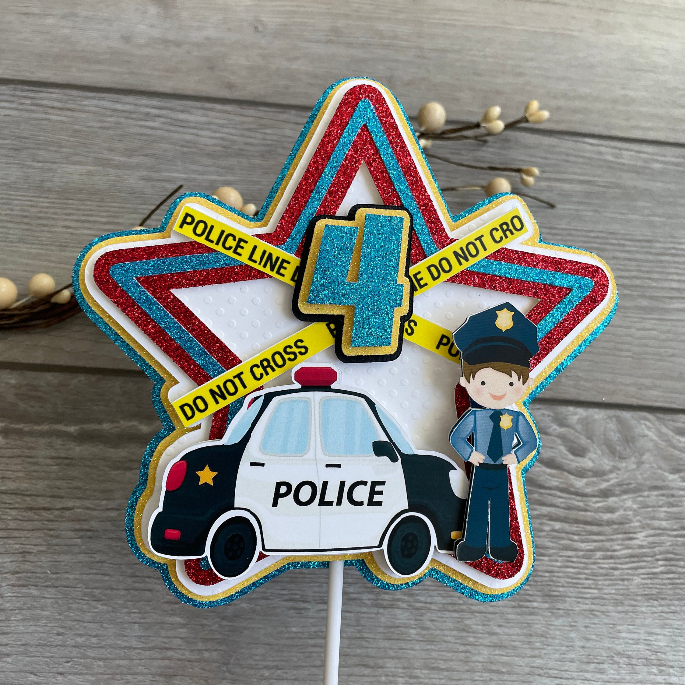 Police Kids Cake Topper Police Officer Cake Decor Police - Etsy