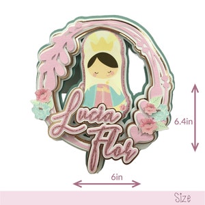 Baptism Cake Topper, Custom Cake Topper, Virgin Mary, Virgencita, First ...