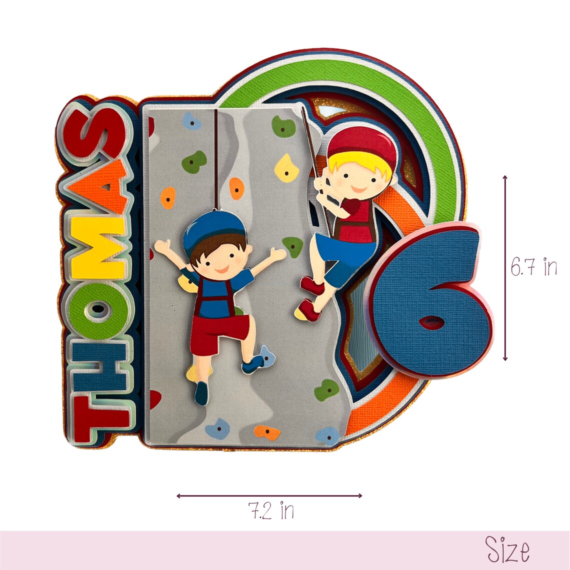 Rock Climbing Cake Topper: Kids Birthday Party Decoration - Etsy
