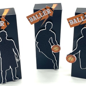 Basketball Favor Box, Basketball Birthday Theme, Party Favor Boxes ...