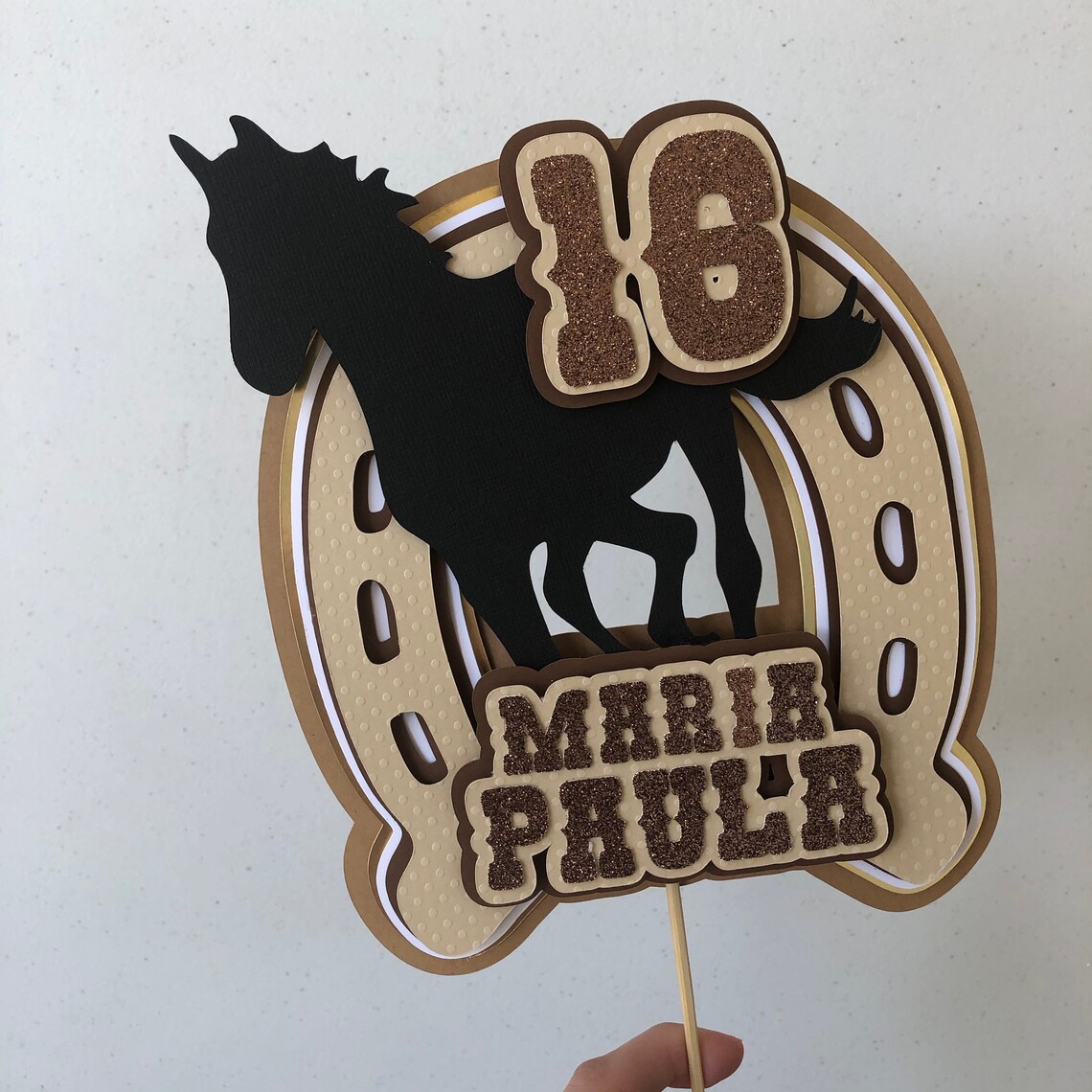 Topper pastel de caballo fiesta de caballos topper pastel | Etsy