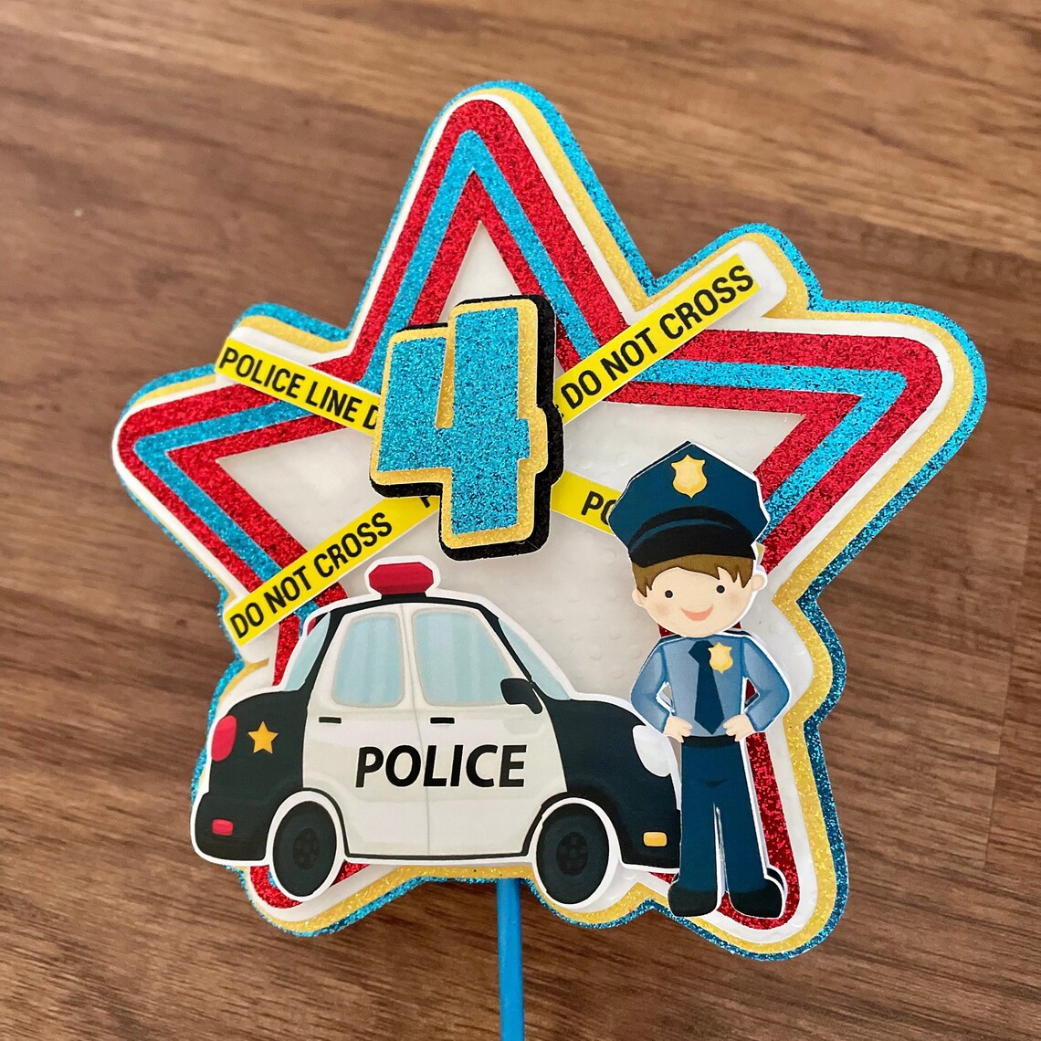 Police Kids Cake Topper Police Officer Cake Decor Police | Etsy