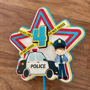 Police Kids Cake Topper Police Officer Cake Decor Police | Etsy