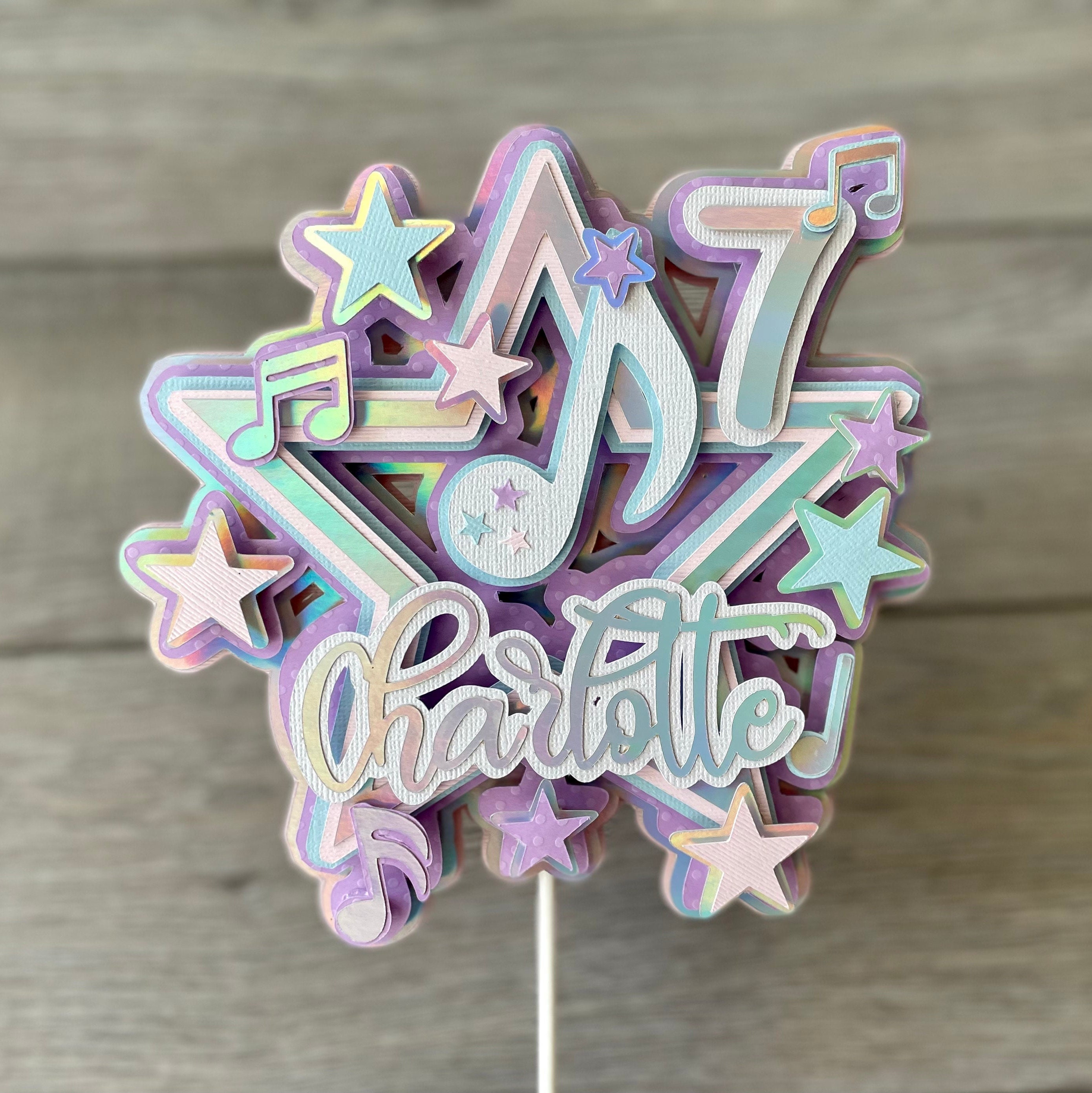 Music Notes Birthday Cake Topper Teenage Girl Music Cake - Etsy UK