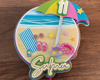Beach Cake Topper - Etsy