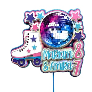 Disco Roller Skate Cake Topper, 80s Disco Party, Skating Birthday ...