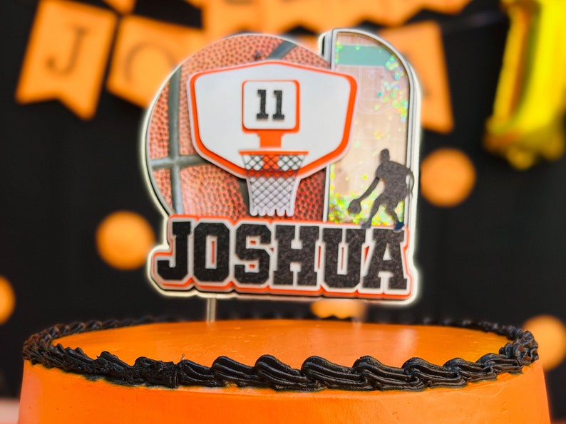Basketball Cake Topper Basketball Birthday Sports Theme - Etsy