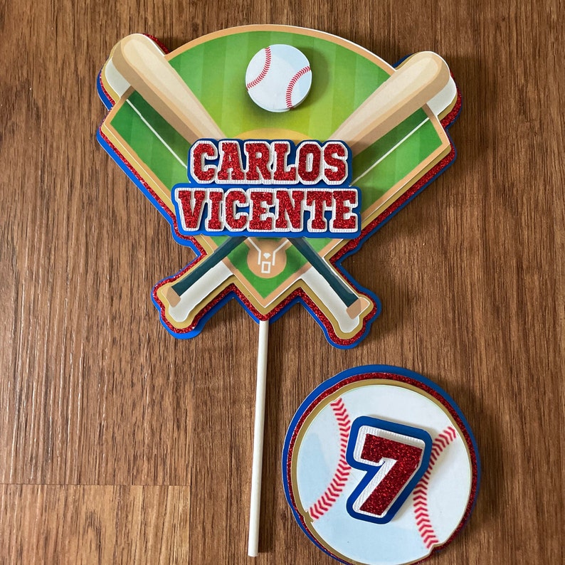 Baseball Cake Topper Baseball Birthday Baseball Theme Party - Etsy