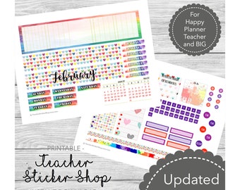 Printable Planner Stickers for Teacher by TeacherStickerShop