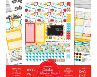 Printable Planner Stickers for Teacher by TeacherStickerShop