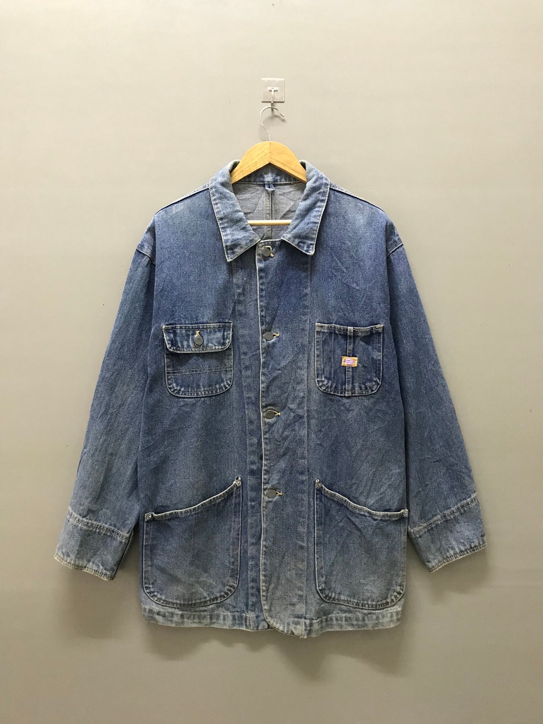 Vintage Japanese Brand Denim Jacket Japan Utility Denim Jacket Work ...