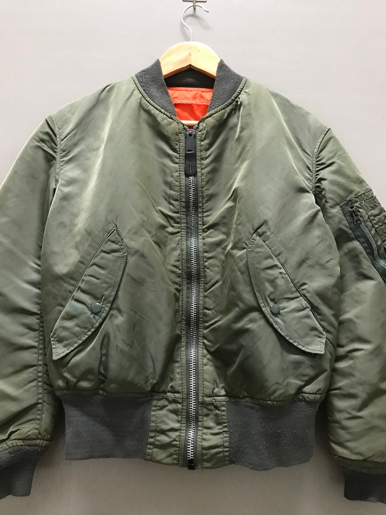 Vintage Alpha Industries Plain Bomber Jacket Alpha Industries Jacket - Etsy