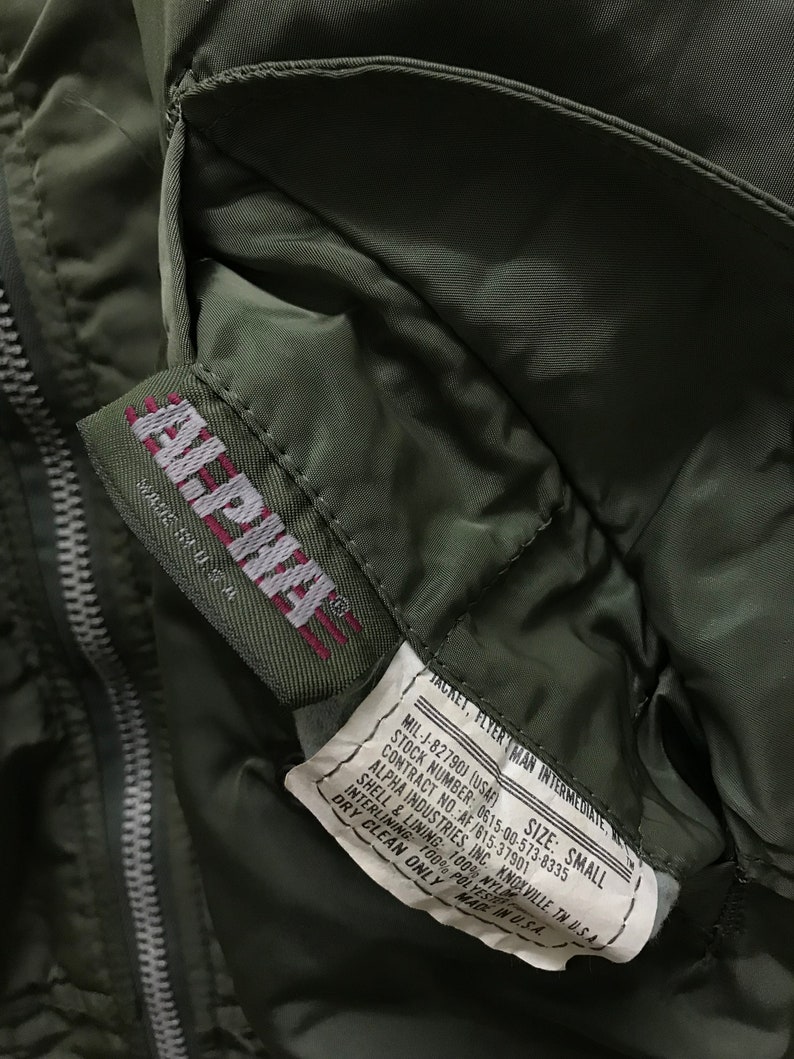 Vintage Alpha Industries Plain Bomber Jacket Alpha Industries Jacket - Etsy