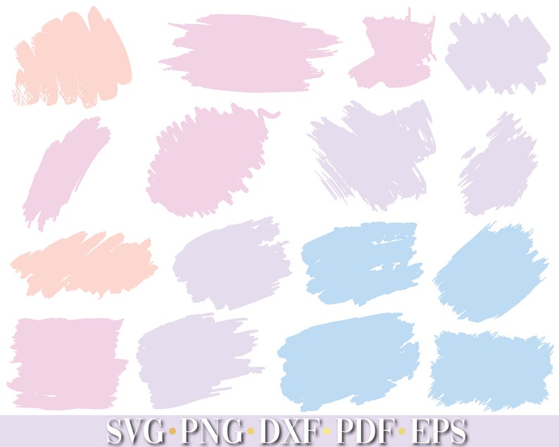 Paint Brush Strokes Svg Keychain Svg Keychain Bundle Svg - Etsy