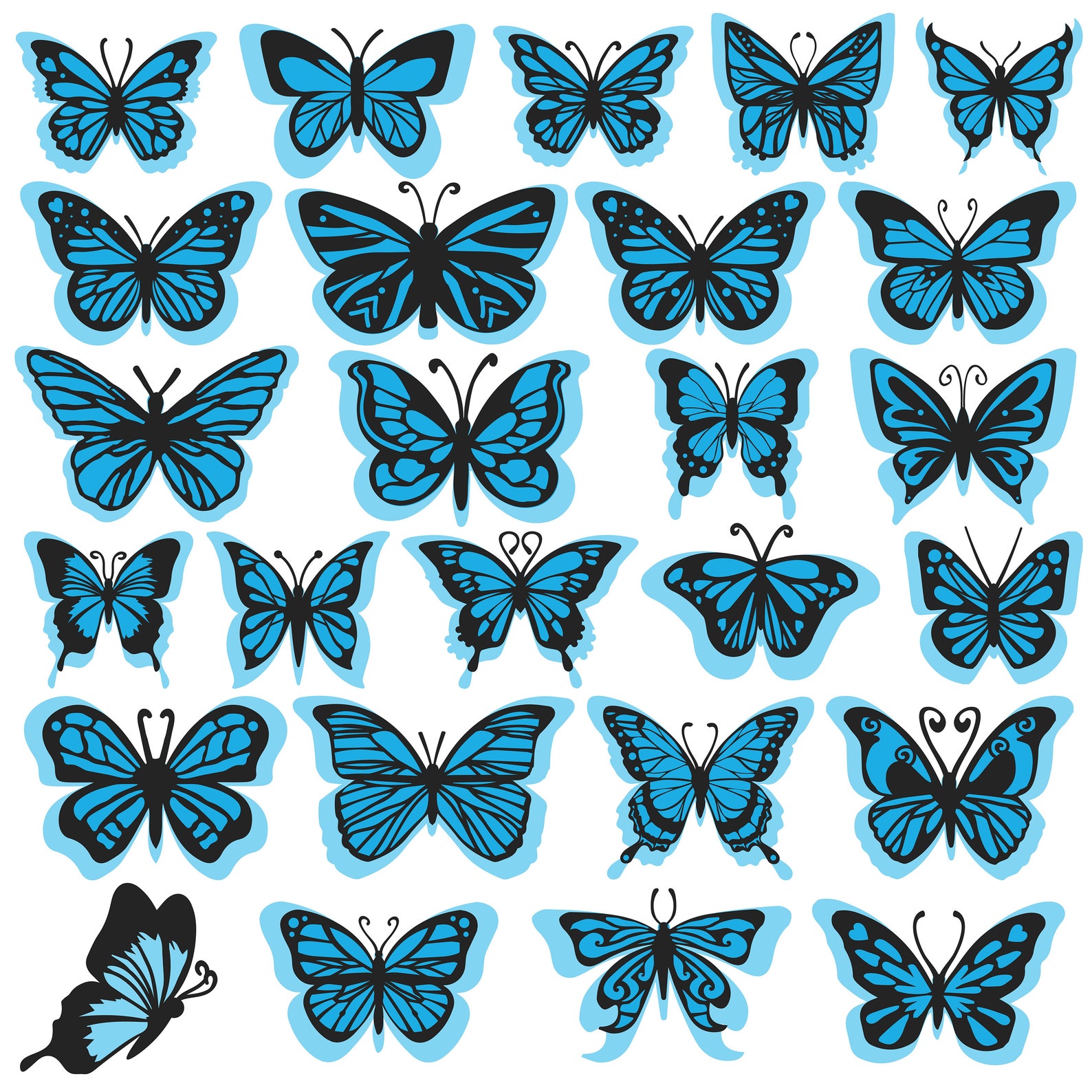 Butterfly SVG, 3D Butterfly Svg Files, Butterfly Bundle Svg, Butterfly ...