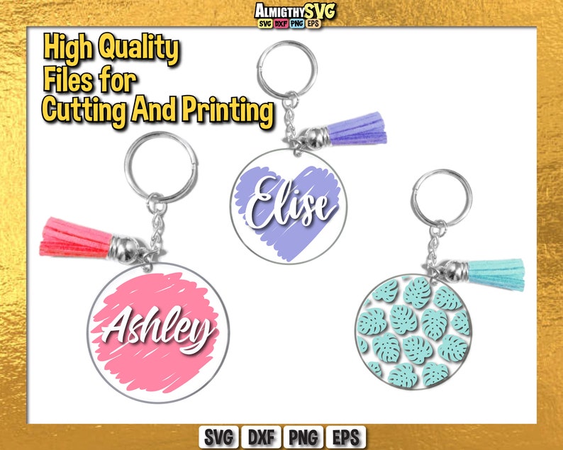 Keychain Svg Keychain Bundle Svg Paint Brush Strokes Svg - Etsy
