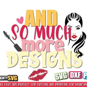 Makeup Svg, Makeup Bundle Svg, Eyelashes SVG, Lipstick Svg, Eye Svg ...