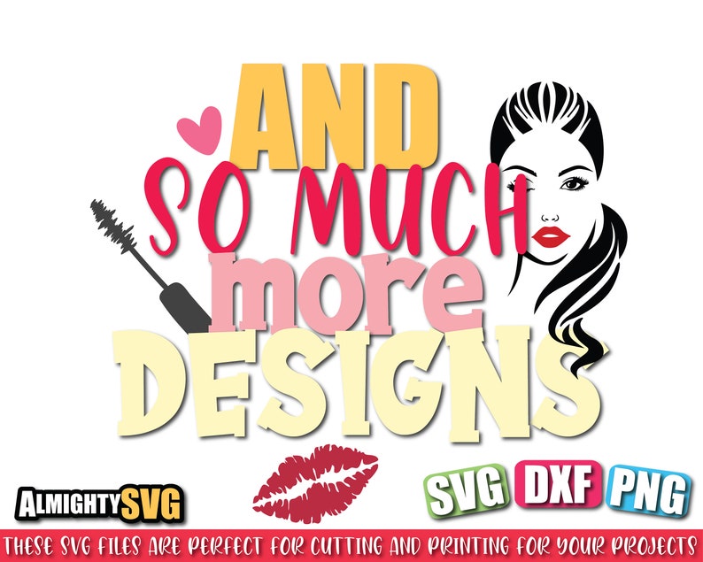 Makeup Svg, Makeup Bundle Svg, Eyelashes SVG, Lipstick Svg, Eye Svg ...