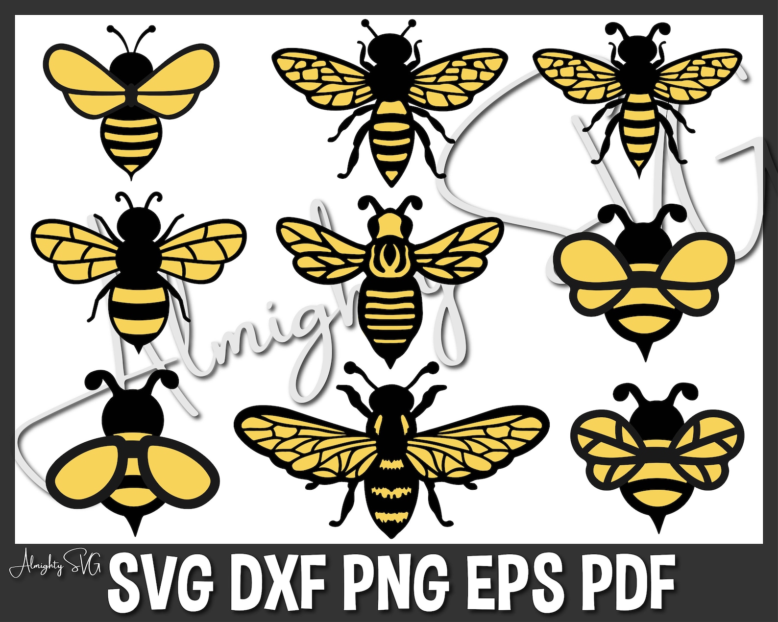 Bee Svg 3d Bee Svg Layered Bee Svg Bee Svg Template for - Etsy UK