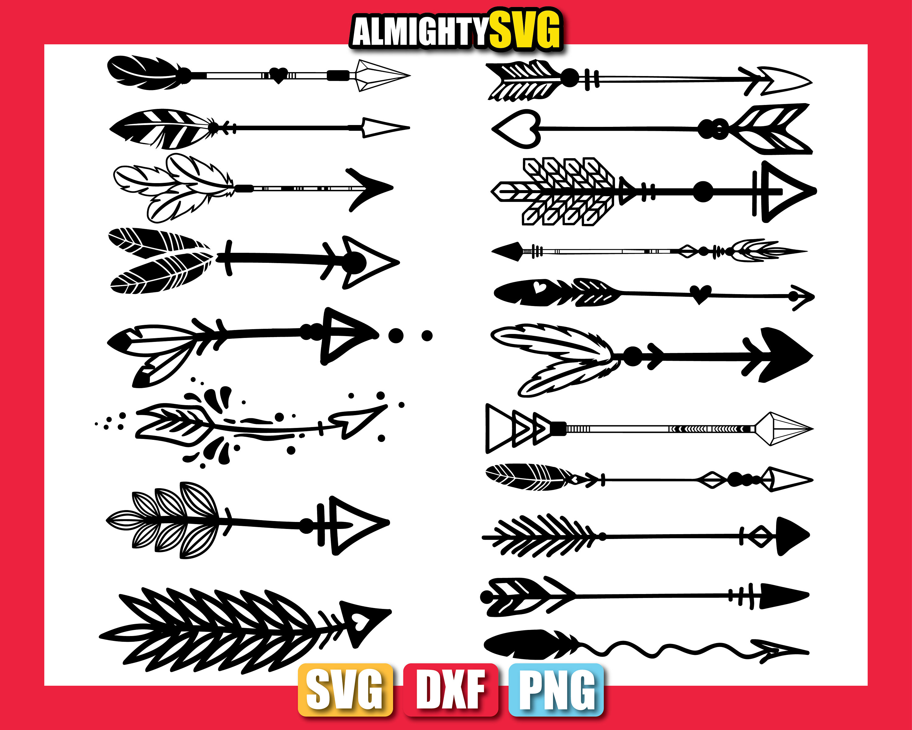 Arrow Svg Arrow Bundle Svg Arrow Vector Arrow Clipart SVG | Etsy