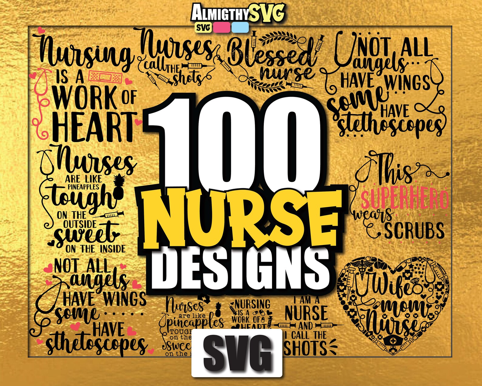 Nurse Svg Nurse Bundle Svg Nursing Svg Stethoscope Svg Cut - Etsy