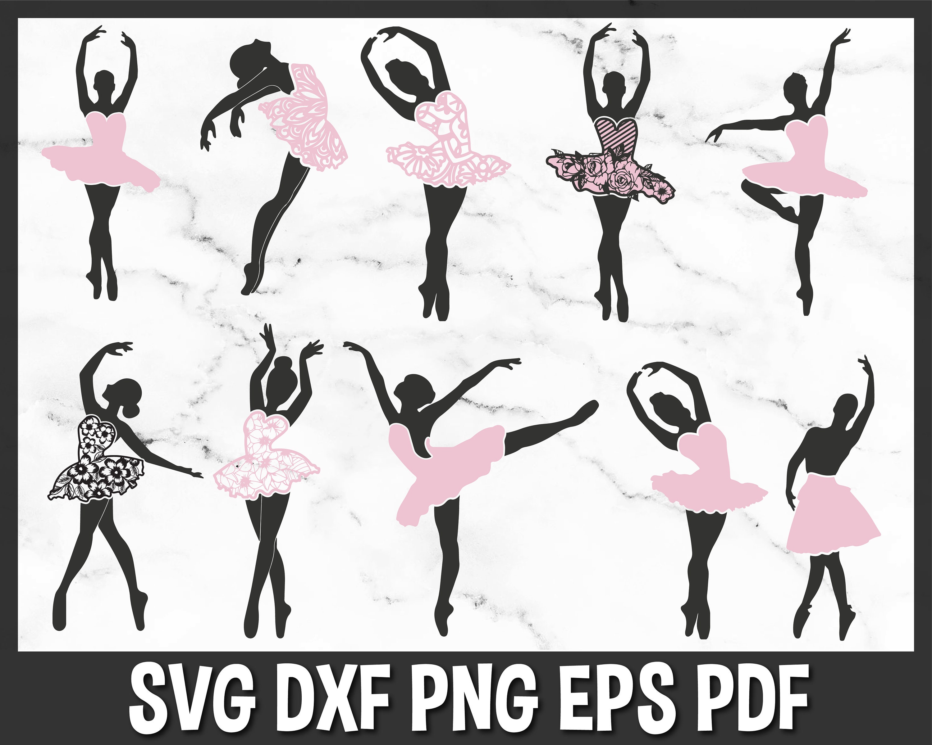 BALLET SVG Bundle / Ballerina Svg / Ballet Shoes Svg / - Etsy Canada