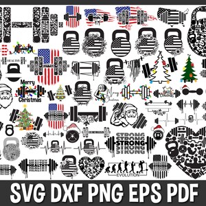 Barbell SVG, GYM SVG, Fitness Svg, Dumbbell Svg, Barbell Clipart Svg ...