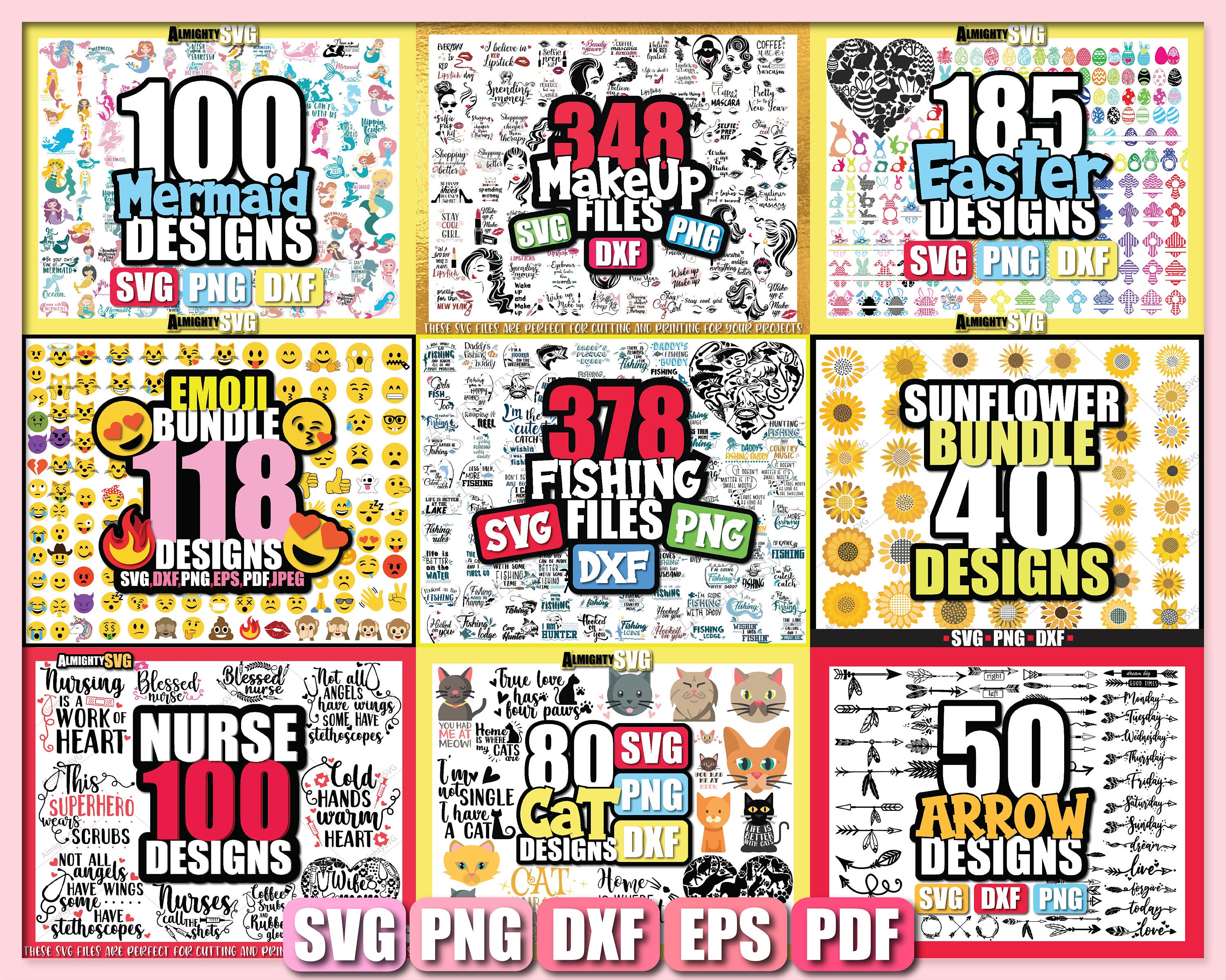 SVG Bundle Svg, Commercial Use Svg, T-shirt Svg Files for Cricut and ...