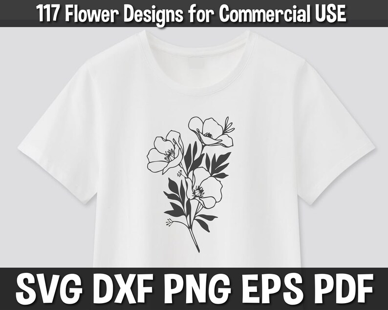 117 Botanical Svg Bundle Floral Svg Flower Svg Svg Files - Etsy