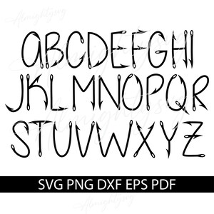 Fishing Monogram Svg, Fishing Font Svg, Fishing SVG, Egraving, Fishing ...