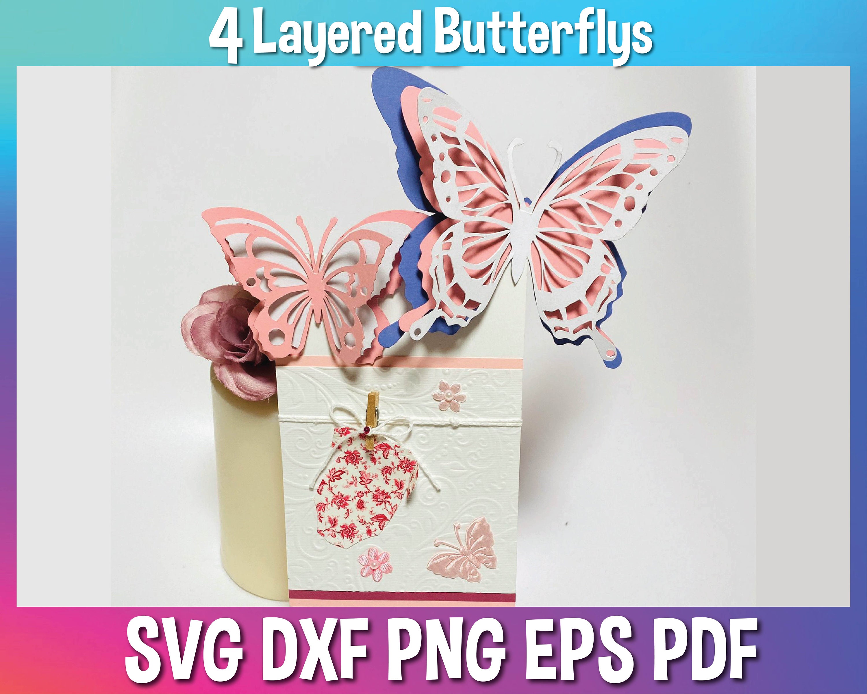 Butterfly SVG 3D Butterfly Svg Butterfly Bundle Svg - Etsy Canada