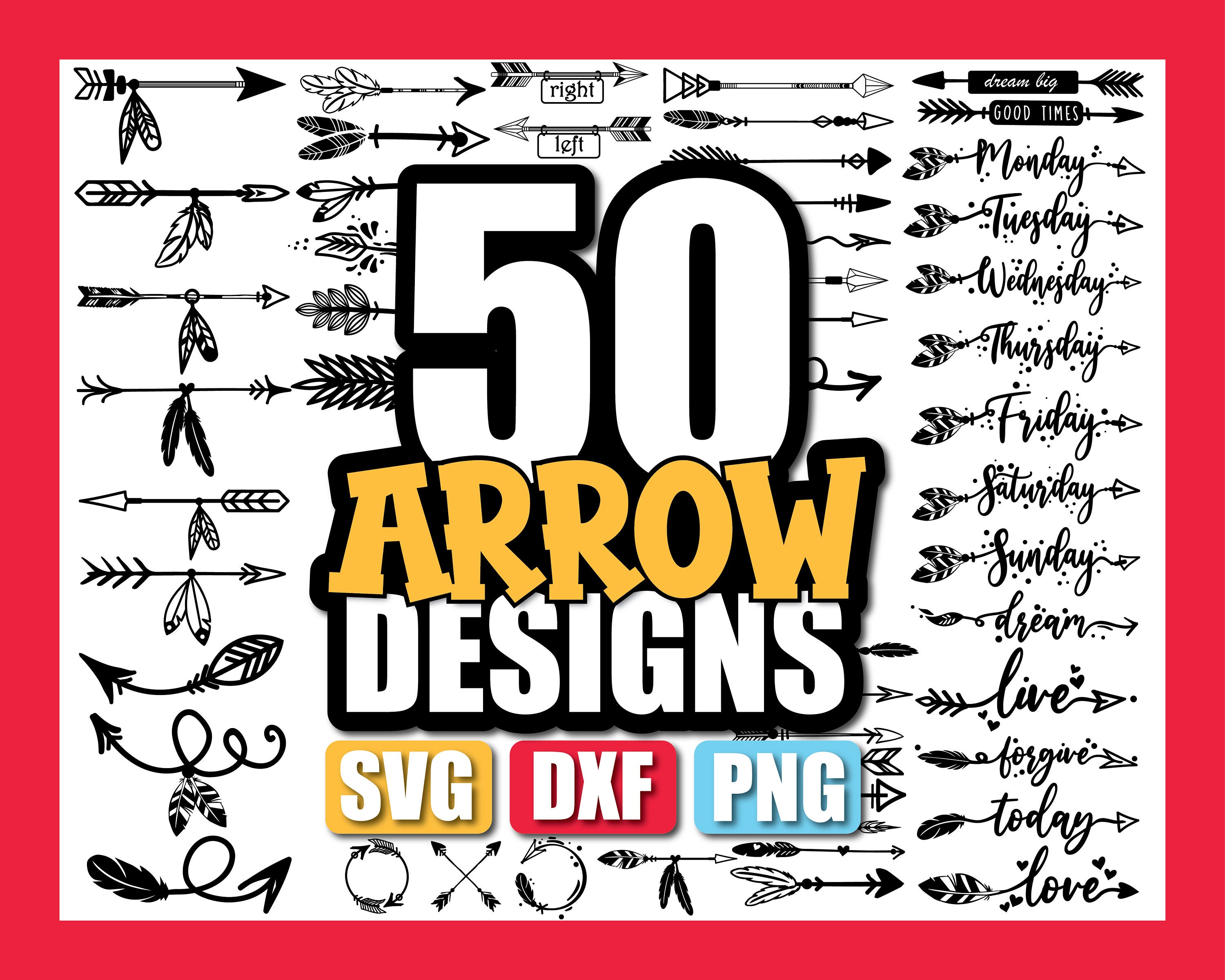 Arrow Svg, Arrow Bundle Svg, Arrow Vector, Arrow Clipart SVG DXF PNG ...