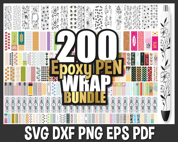 Pen Wrap SVG Glitter Pen Wraps Svg Pen Wrap Bundle Svg - Etsy Australia