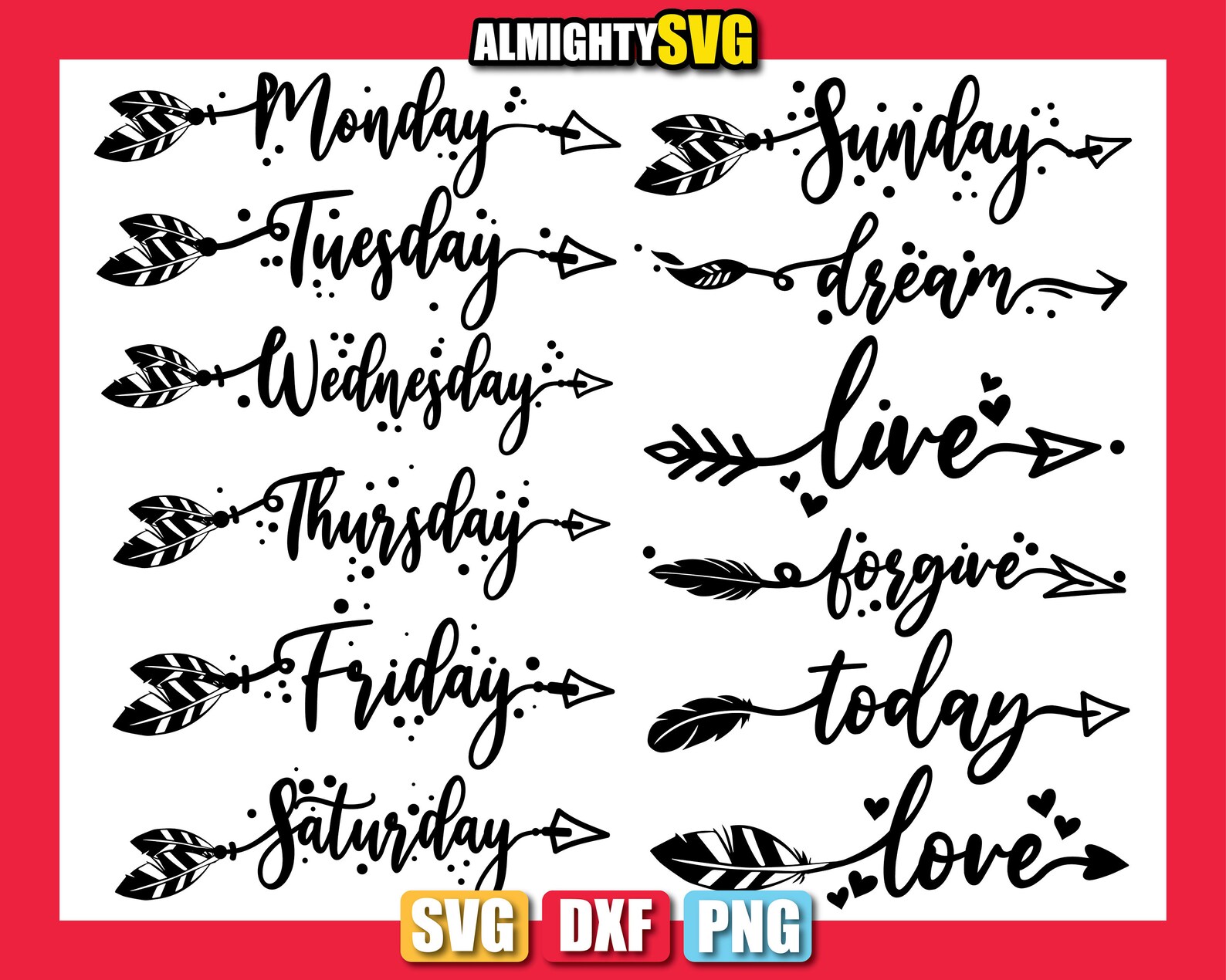 Arrow Svg Arrow Bundle Svg Arrow Vector Arrow Clipart SVG | Etsy