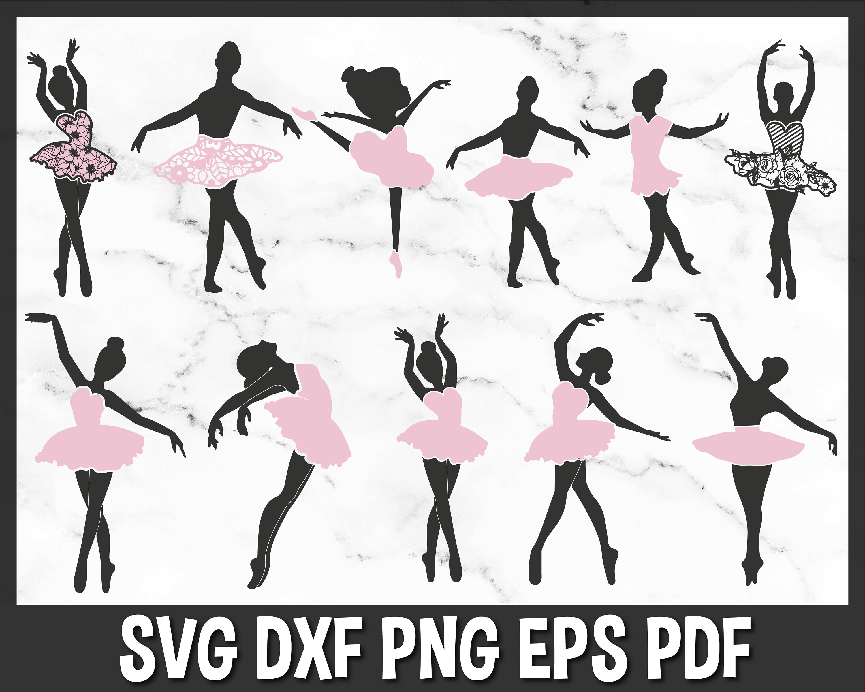 BALLET SVG Bundle / Ballerina Svg / Ballet Shoes Svg / - Etsy Canada
