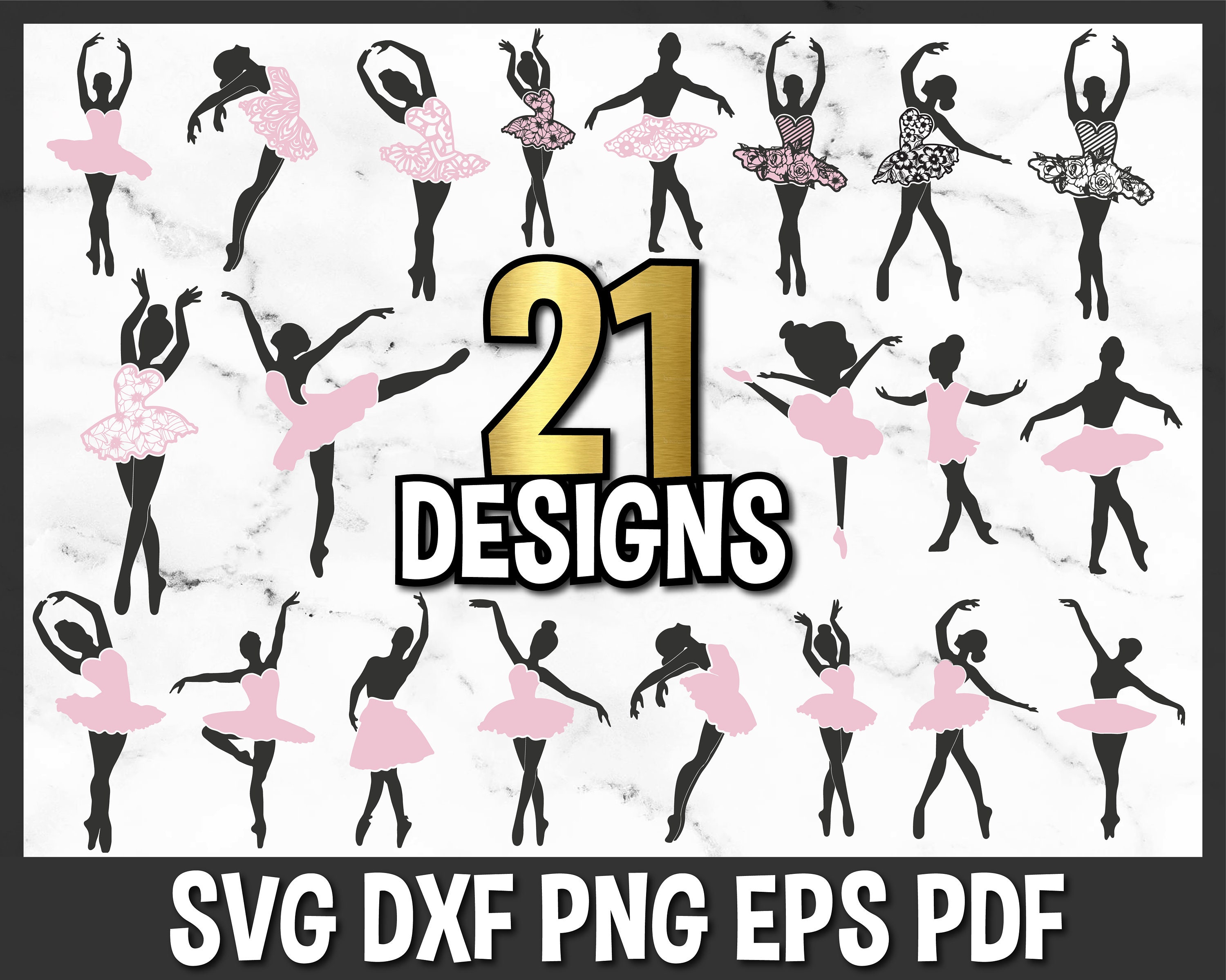 BALLET SVG Bundle / Ballerina Svg / Ballet Shoes Svg / - Etsy Canada