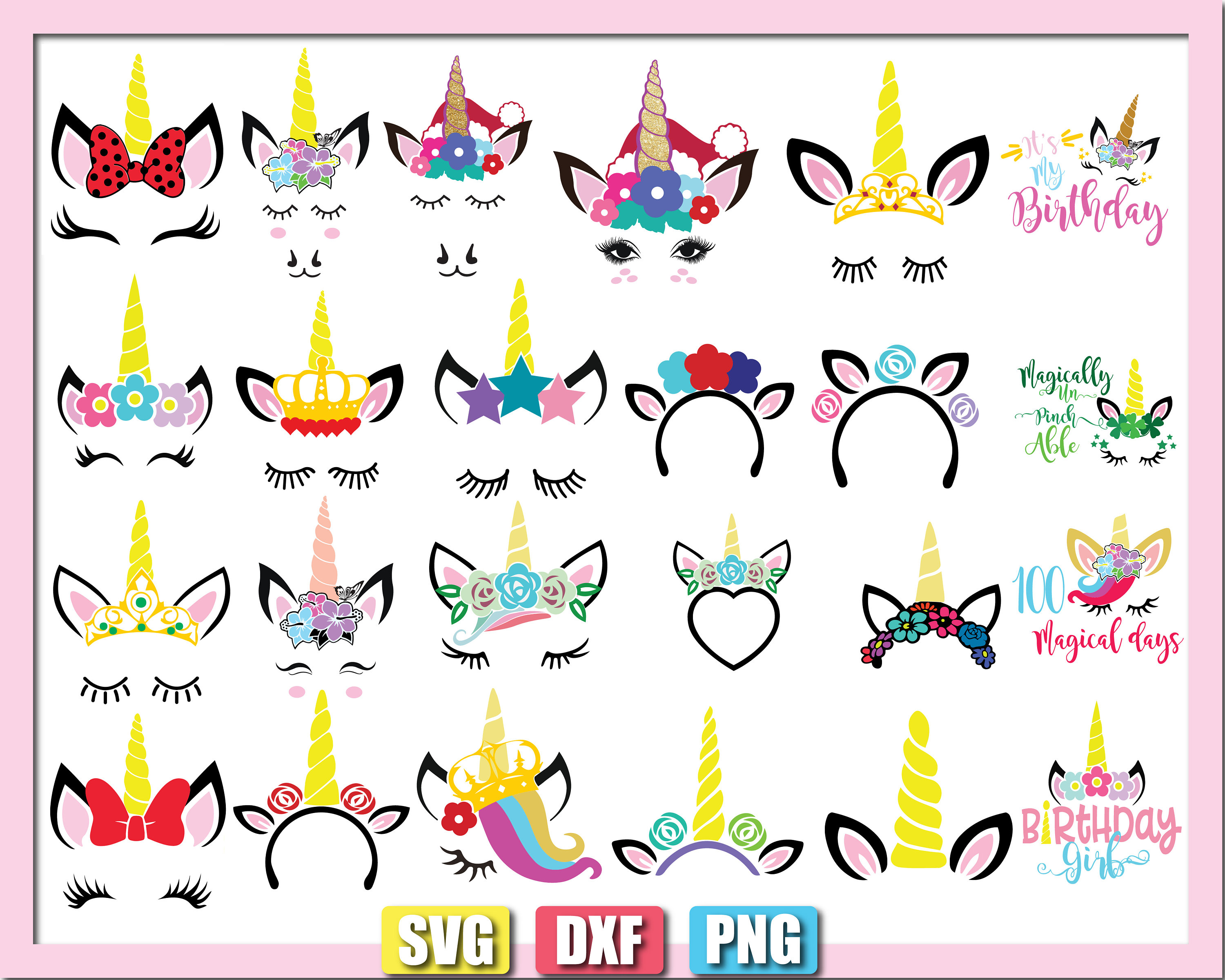 Unicorn Svg Unicorn Bundle Svg Unicorn Birthday Svg Unicorn - Etsy