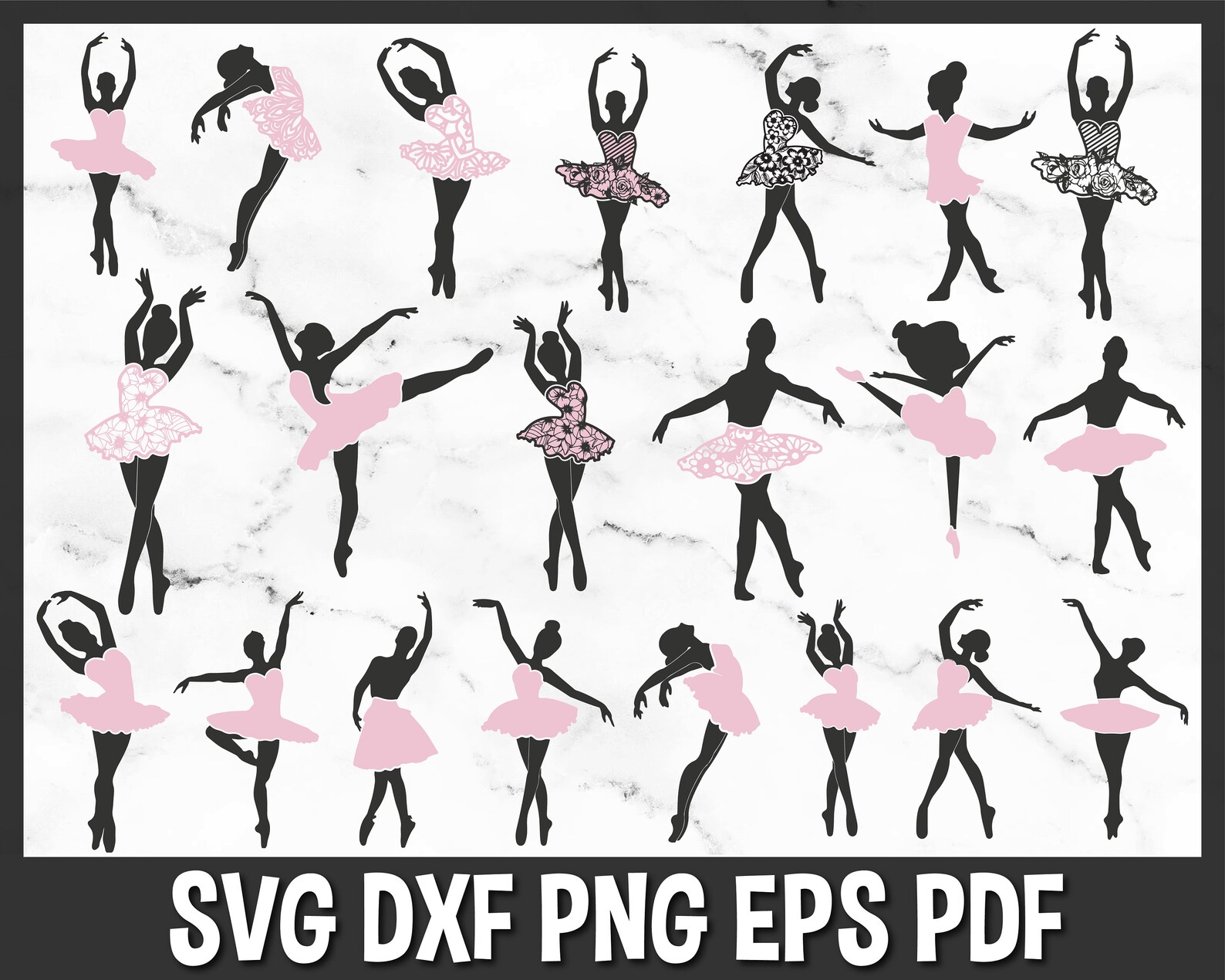 BALLET SVG Bundle / Ballerina Svg / Ballet Shoes Svg / - Etsy