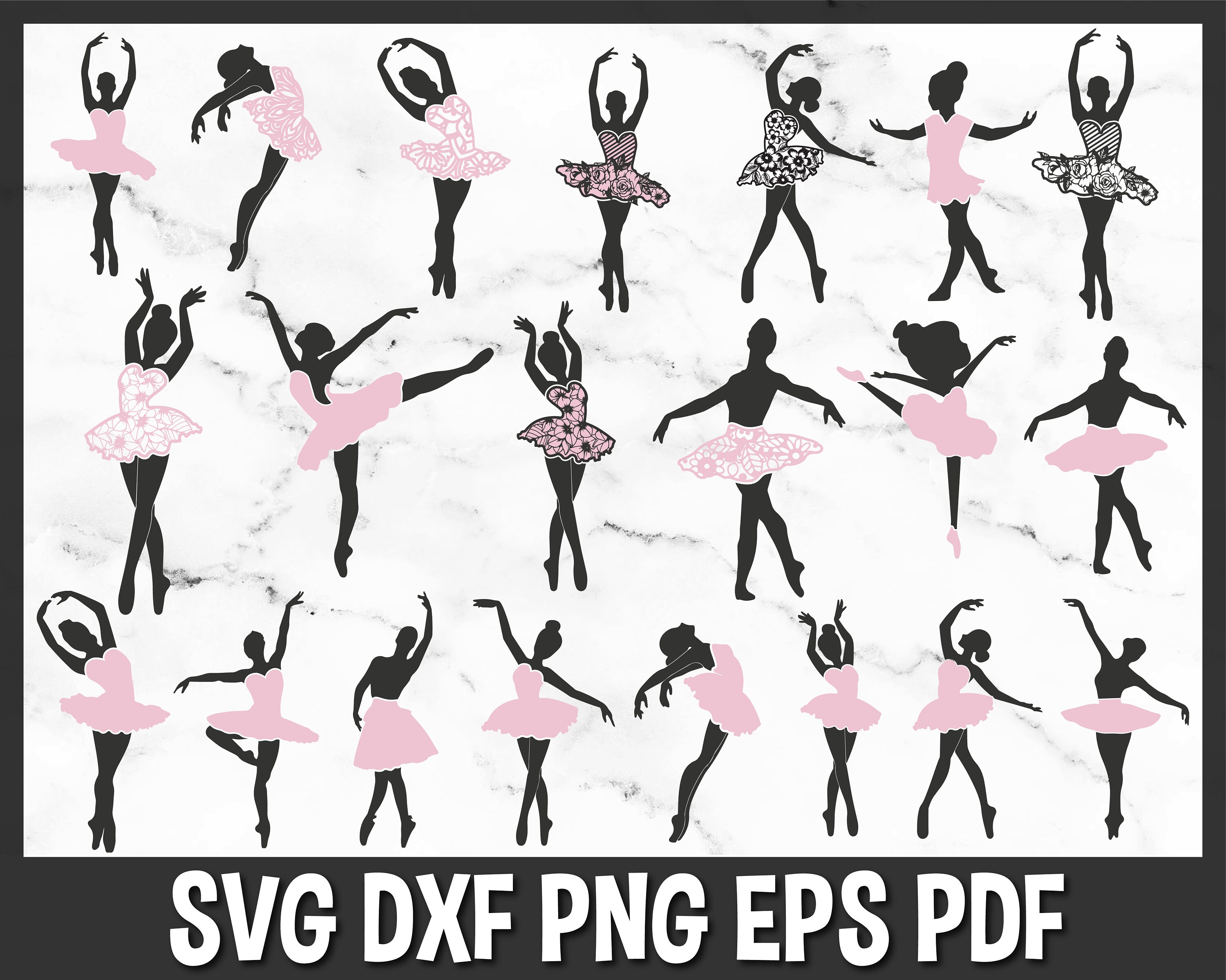 BALLET SVG Bundle / Ballerina Svg / Ballet Shoes Svg / - Etsy Canada