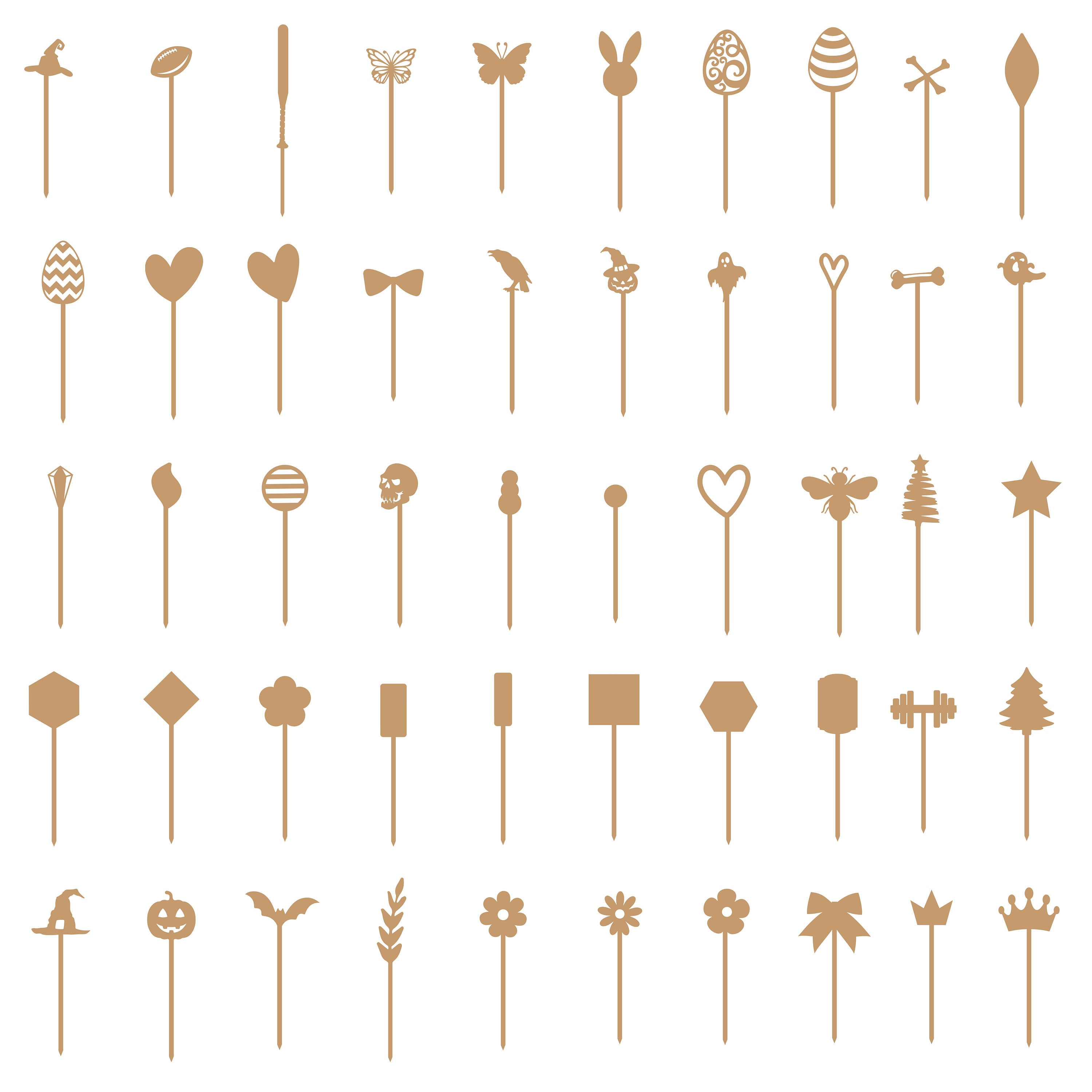 Food Stir Stick SVG, Stir Stick Bundle SVG, Cake Topper Svg, Stir Stick ...