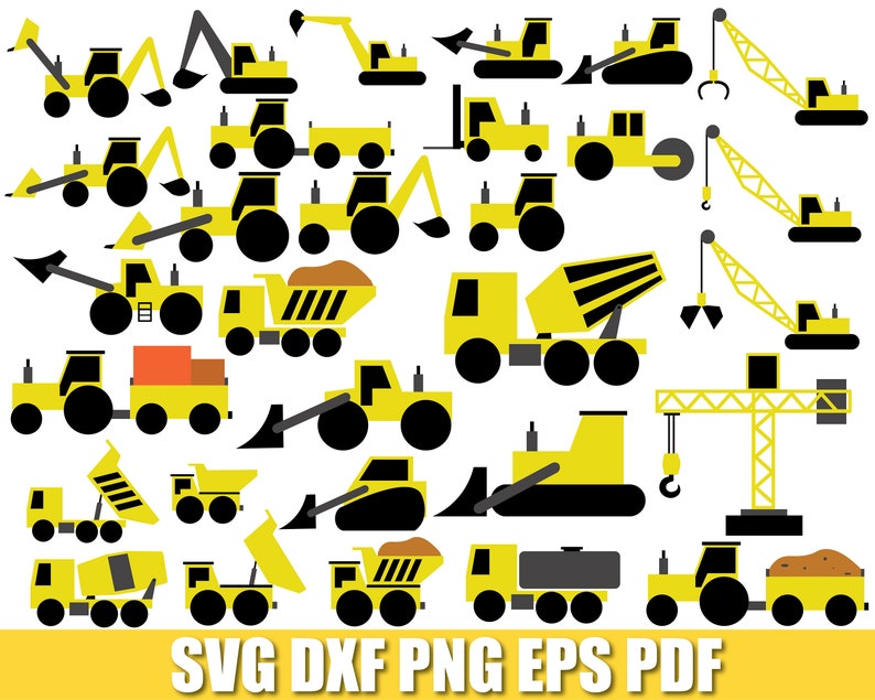 30 Construction Svg Trucks Svg Construction Bundle Svg - Etsy