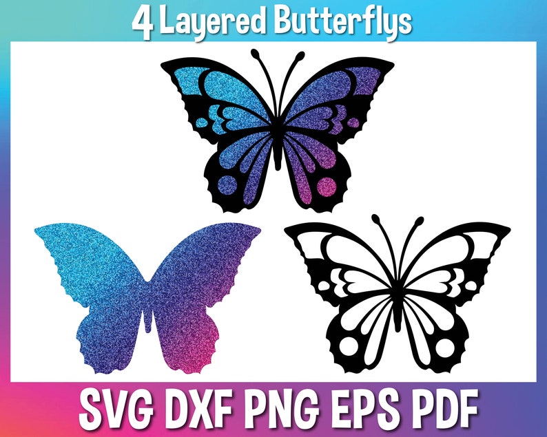 Butterfly SVG 3D Butterfly Svg Butterfly Bundle Svg - Etsy