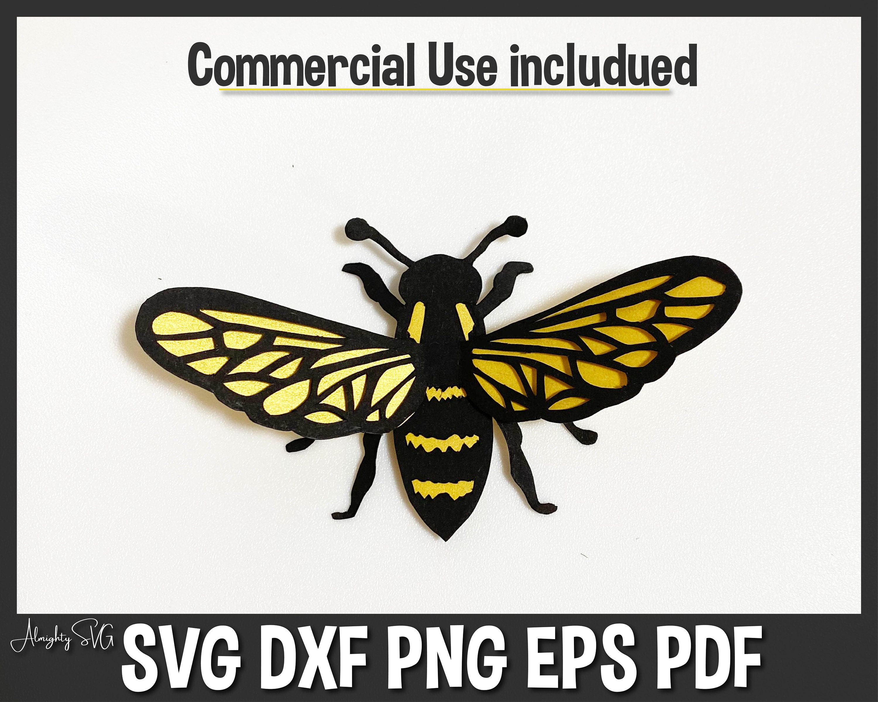 Bee Svg 3d Bee Svg Layered Bee Svg Bee Svg Template for - Etsy Canada