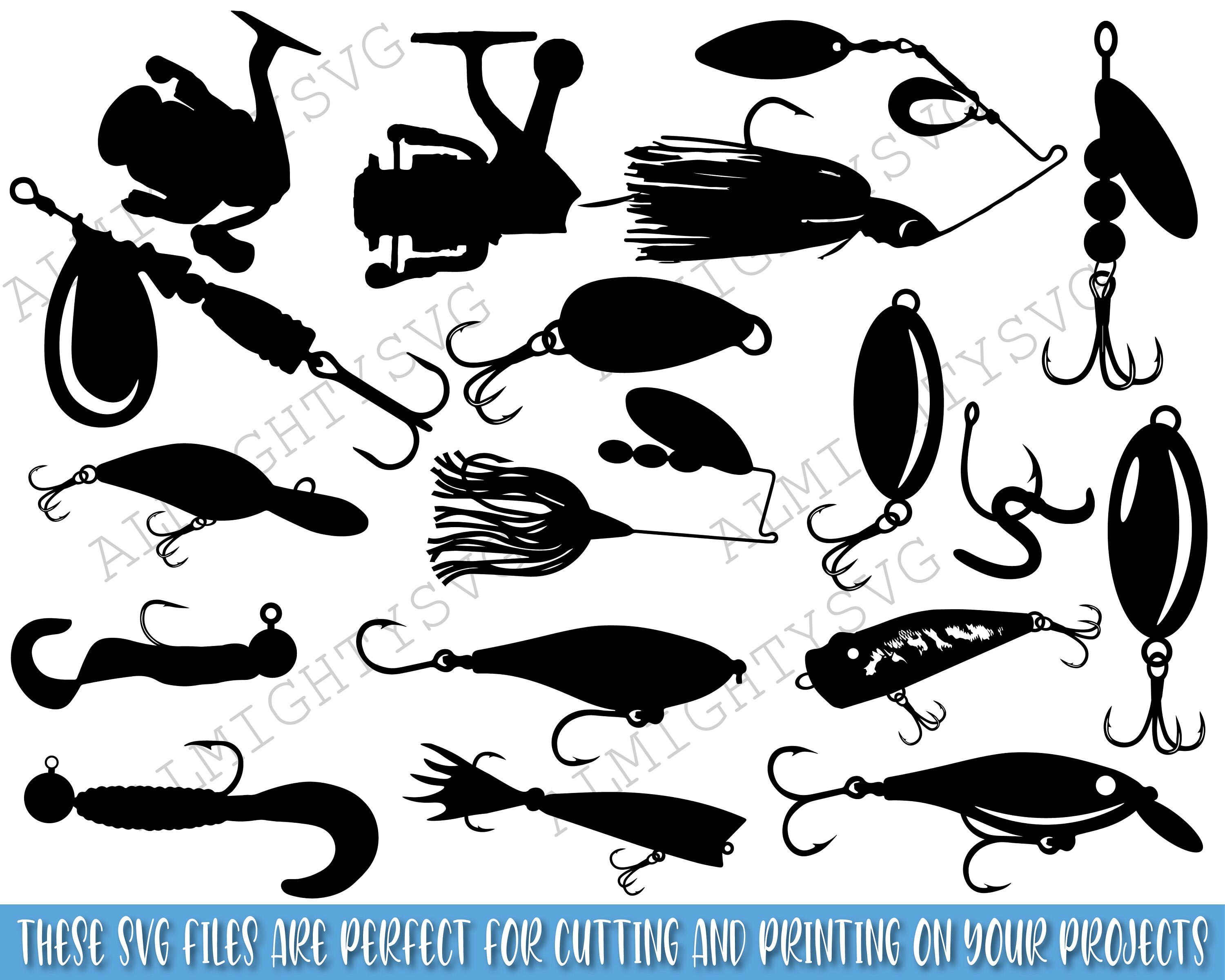 Fishing Bundle SVG, Fishing SVG, Fish Svg, Fisherman Svg, Fishing Pole ...